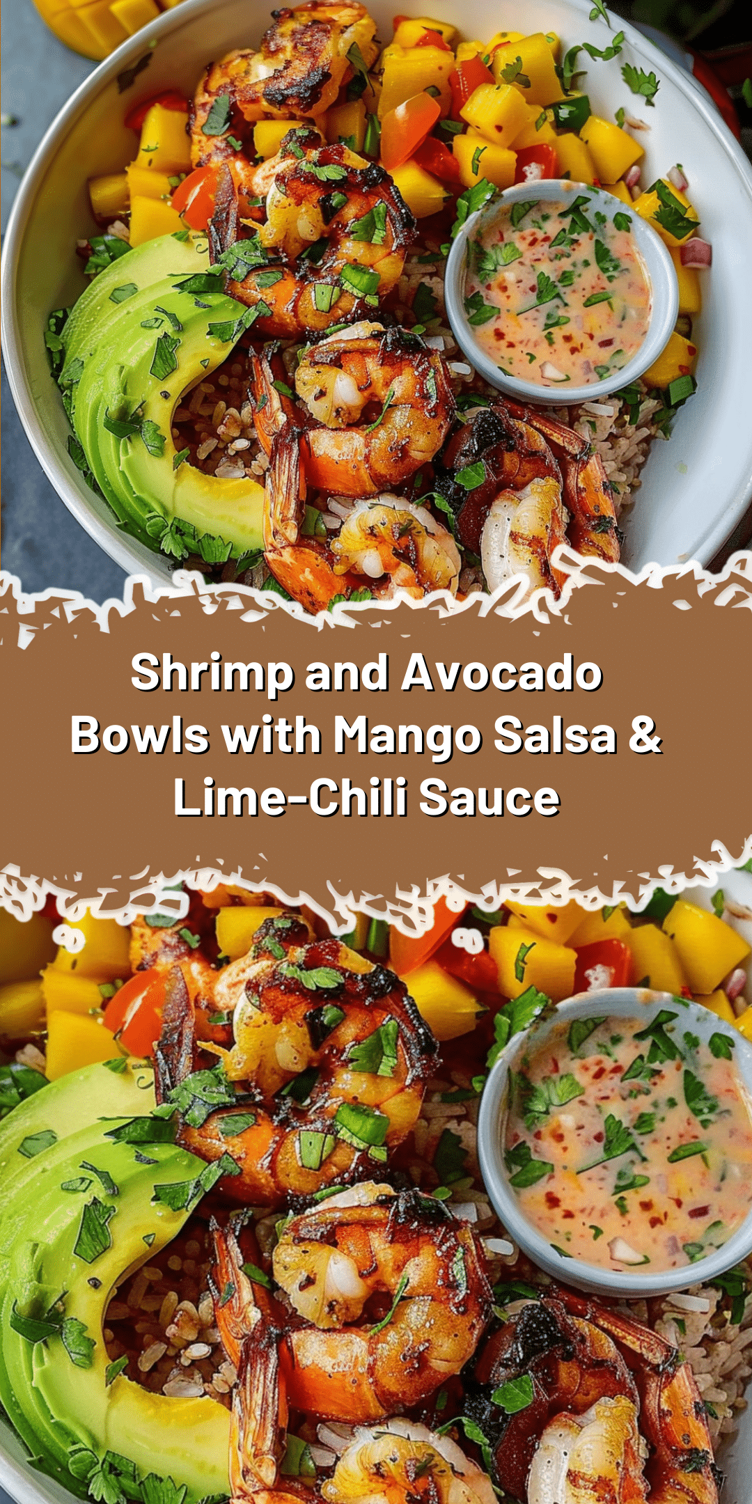 Shrimp and Avocado Bowls with Mango Salsa & Lime-Chili Sauce - Recipes ...
