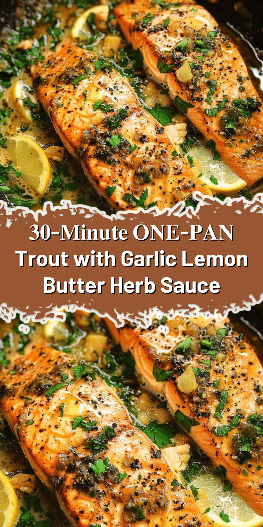 Trout with Garlic Lemon Butter Herb Sauce - Recipes Smile