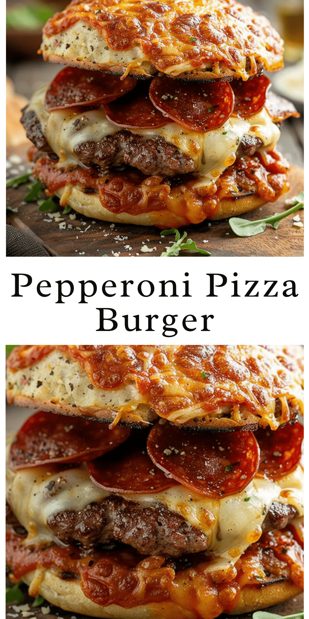 Pepperoni Pizza Burger - Recipes Smile