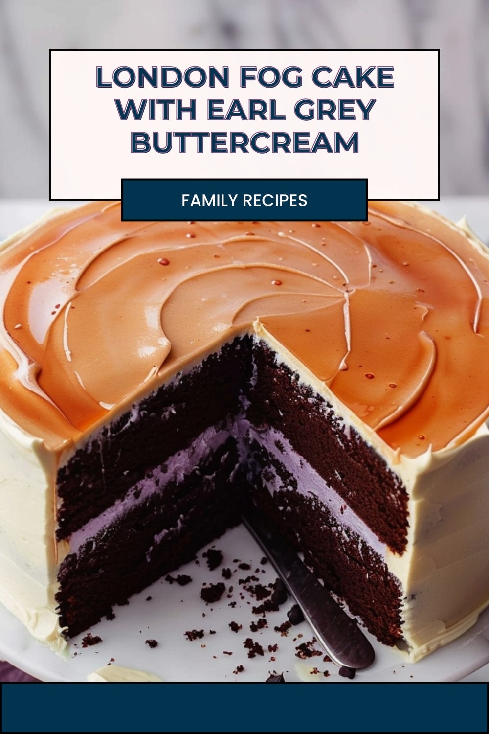 London Fog Cake with Earl Grey Buttercream - Recipes Smile