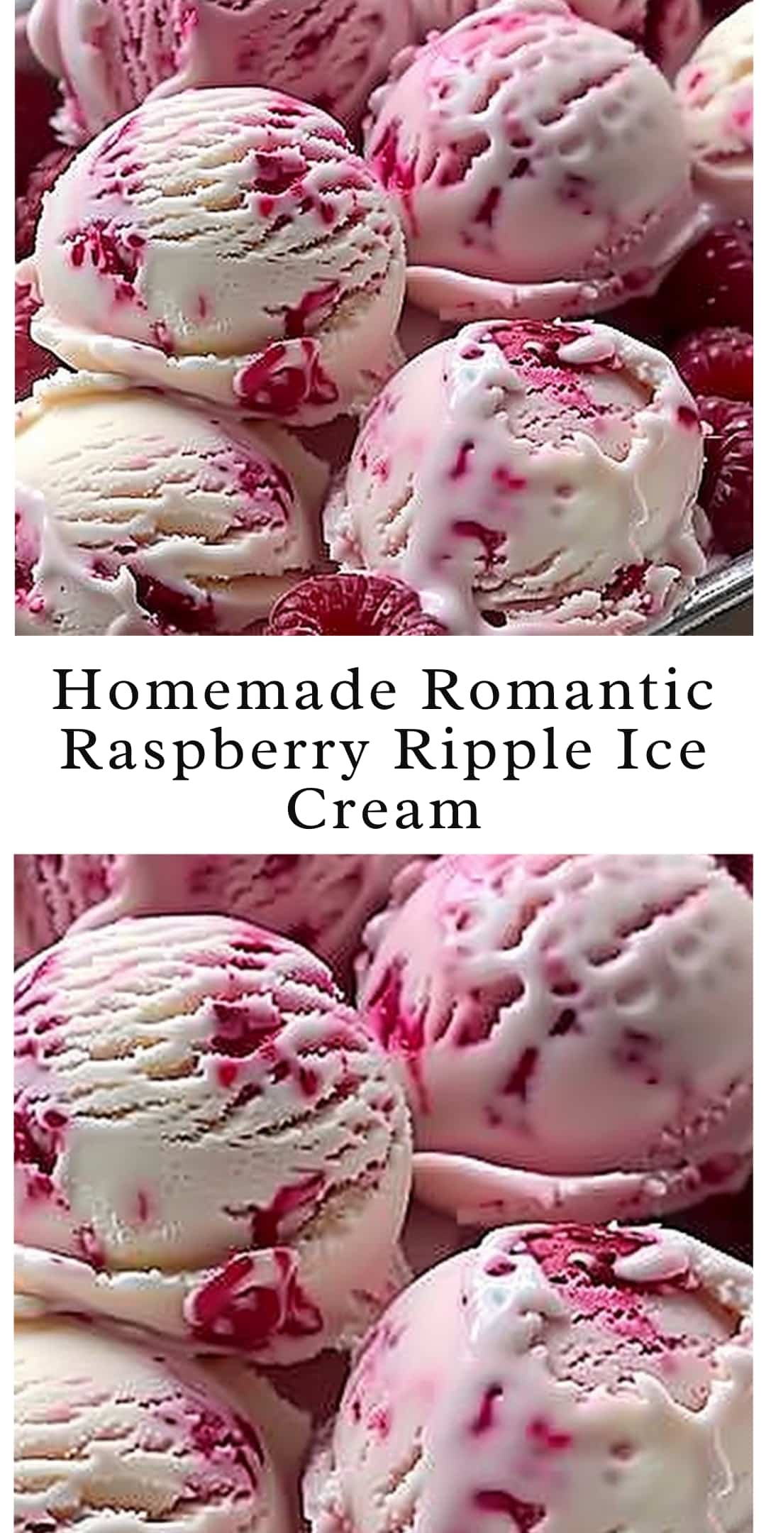 Homemade Romantic Raspberry Ripple Ice Cream - Recipes Smile