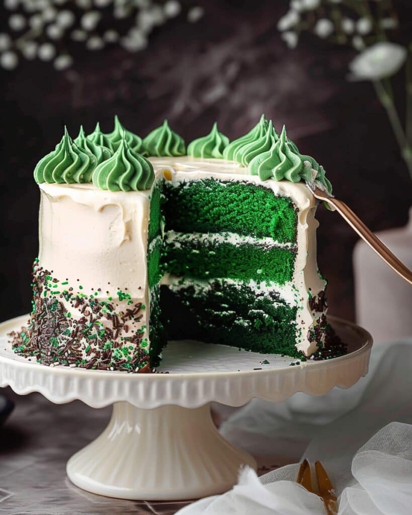 Green Velvet Cake - Recipes Smile