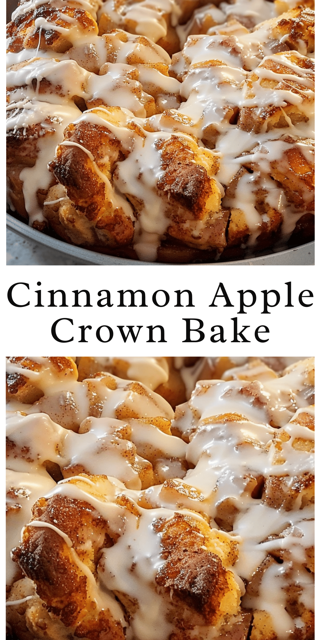 Cinnamon Apple Crown Bake - Recipes Smile