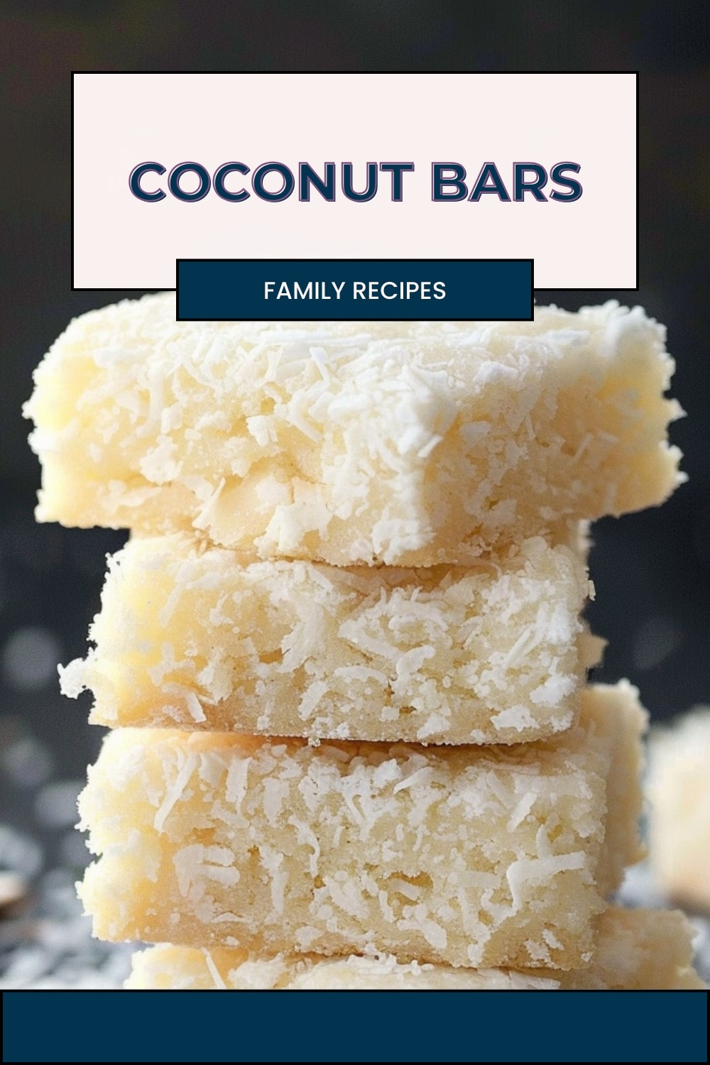 3-Ingredient Coconut Bars - Recipes Smile
