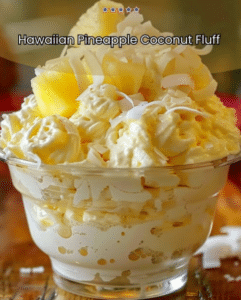 Hawaiian Pineapple Coconut Fluff - Recipes Smile
